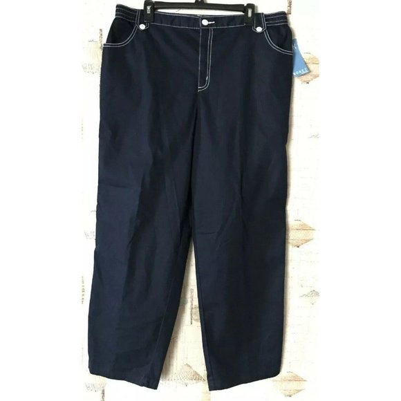 Koret | Pants & Jumpsuits | New Koret Navy Blue Plus Size Woman Pull On ...